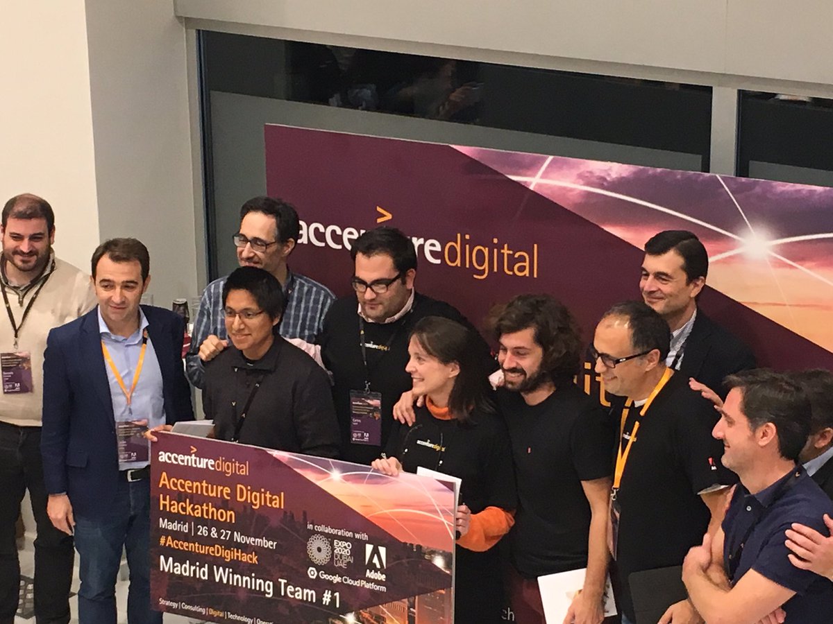 1st Prize at the Accenture Digital Connected Hackathon 2016 Madrid ...